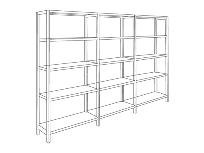 Rafturi pentru sarcini mici cu separatoare si accesorii